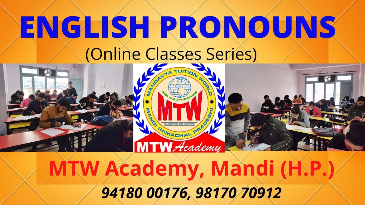 PRONOUN- MTW Academy (Online Classes Series) - YouTube