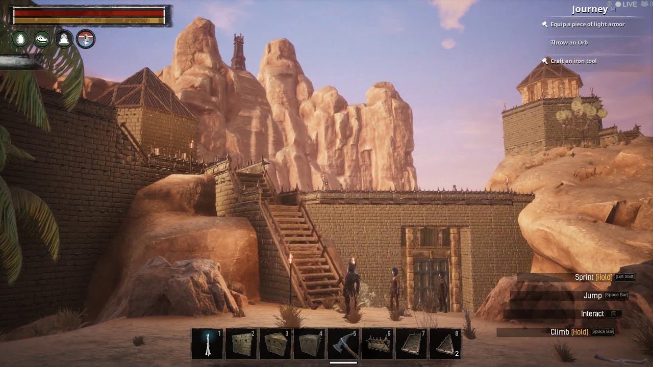 Conan Exiles Fort Rousk - YouTube