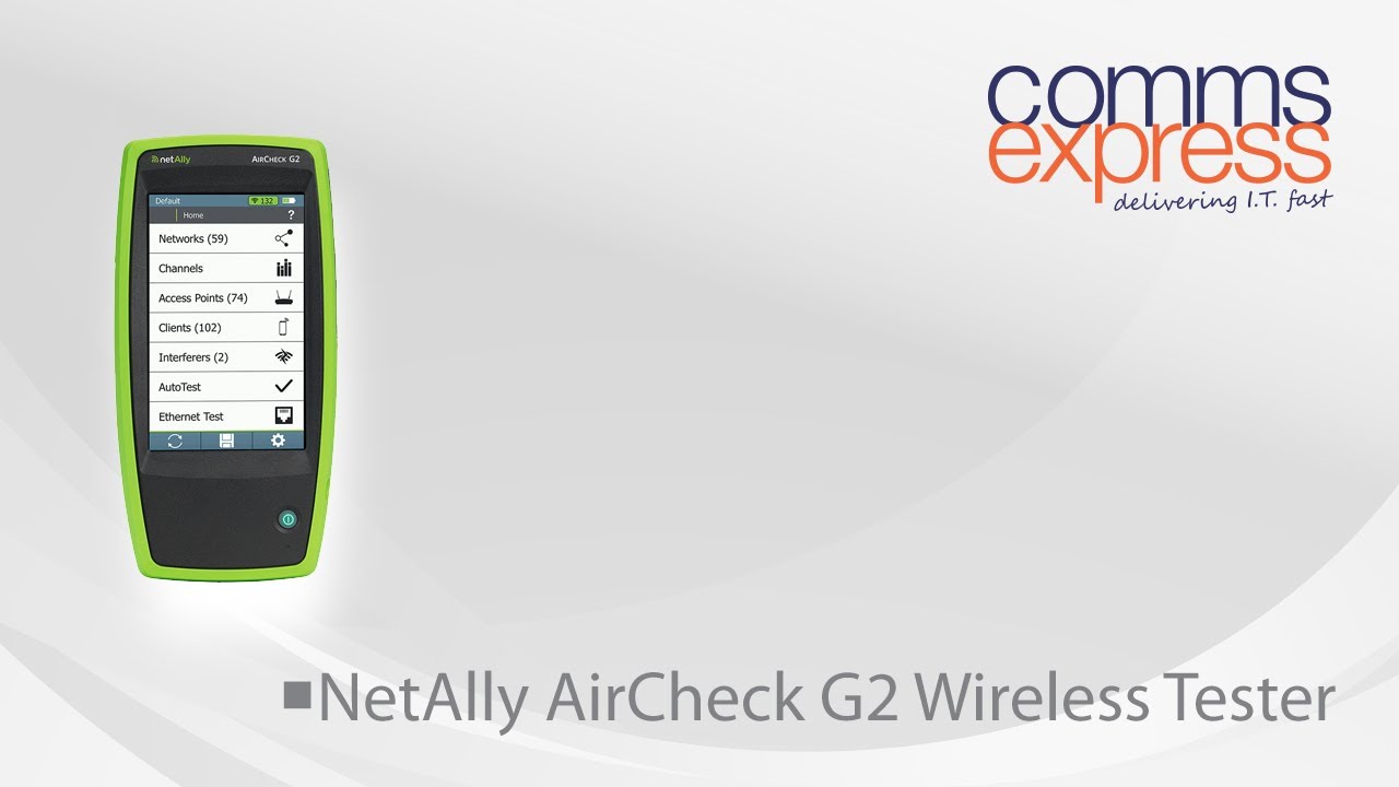 NetAlly AirCheck G2 Wireless Tester - YouTube