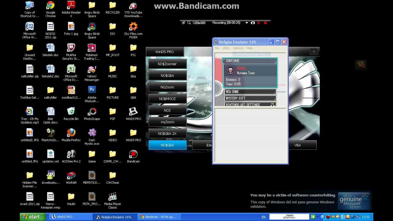 how to load pokemon save file on no$gba - YouTube