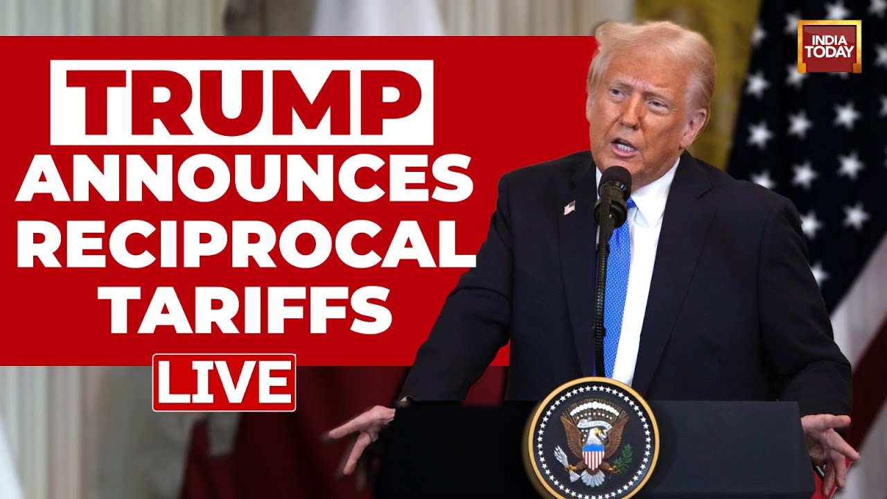 Donald Trump LIVE | Trump Holds Press Conference On Counter Tariff In ...