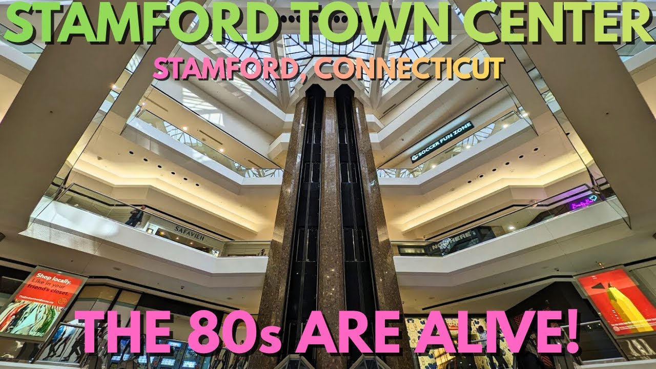 Stamford Town Center - Amazing 80's Mall that's NOT Dead! - YouTube