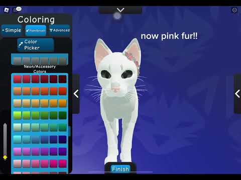 Tutorial on how to get Pink Fur and Black Eyes on WCUE! - YouTube