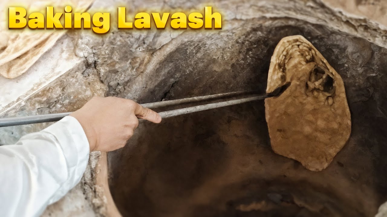 Traditional Lavash Baking in Iran: A Step-by-Step Visual Guide - YouTube