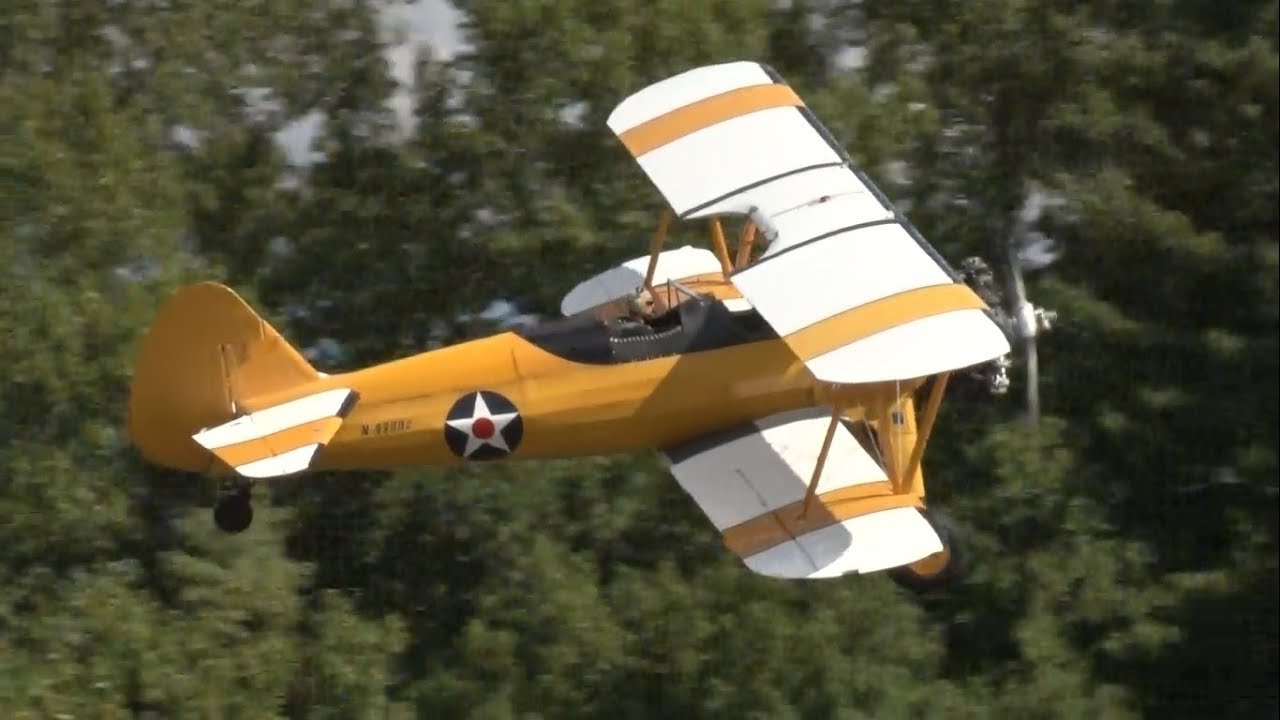 2017 Flying W Airshow - Chris Caruana & PT-17 Stearman - YouTube