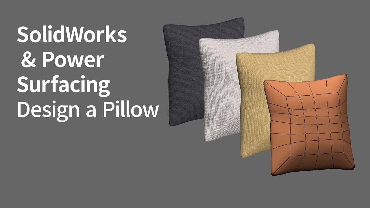 How to Model a Pillow in SolidWorks Power Surfacing | CAD Tutorial ...