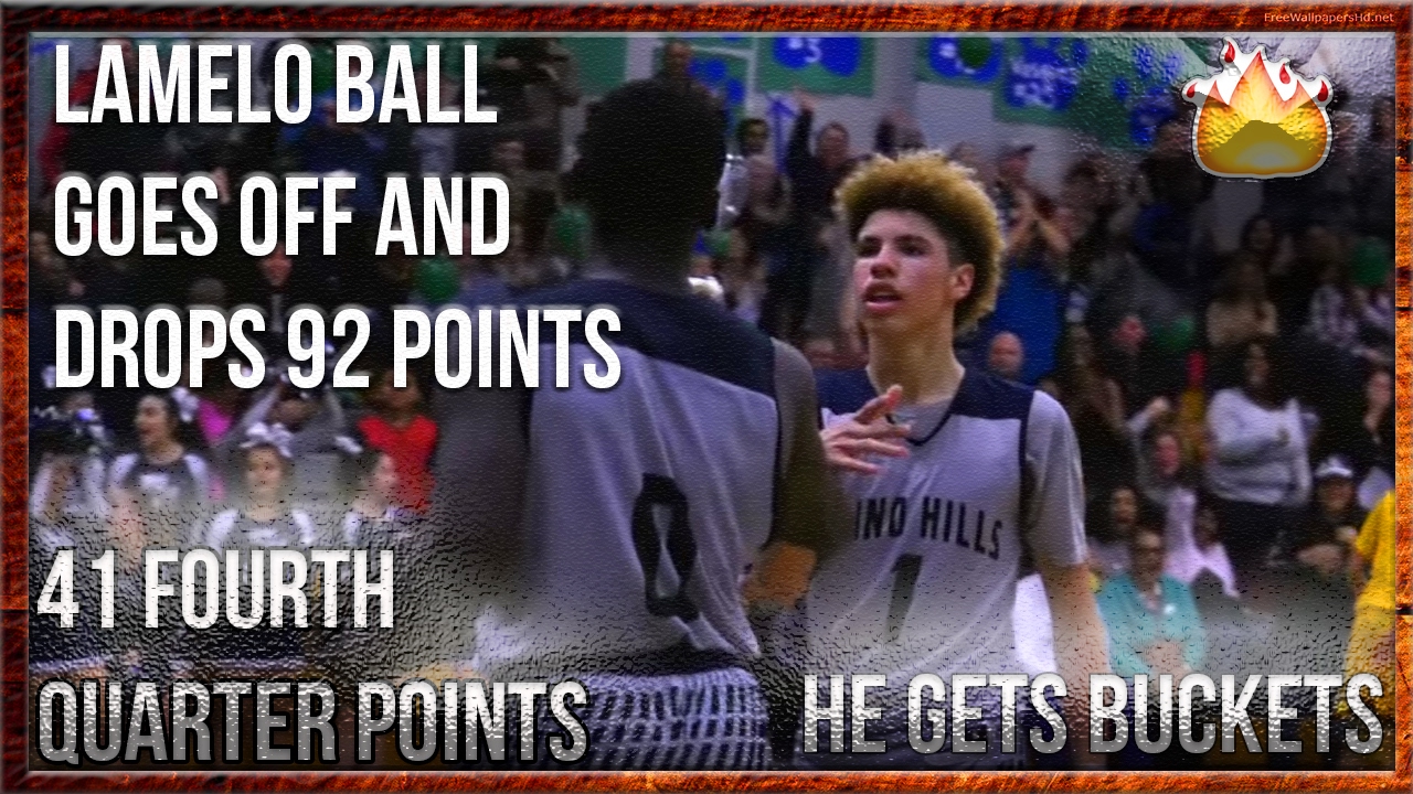 LAMELO BALL DROPS 92 POINTS IN ONE GAME!!! OMFG HES ONLY A SOPHOMORE ...