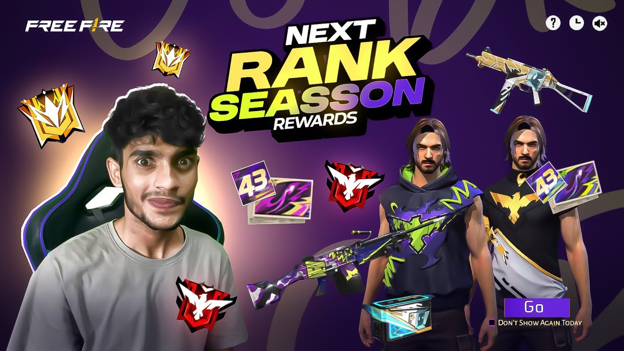 NEXT RANK SEASON REWARDS 🇮🇳 Garena Free Fire - YouTube