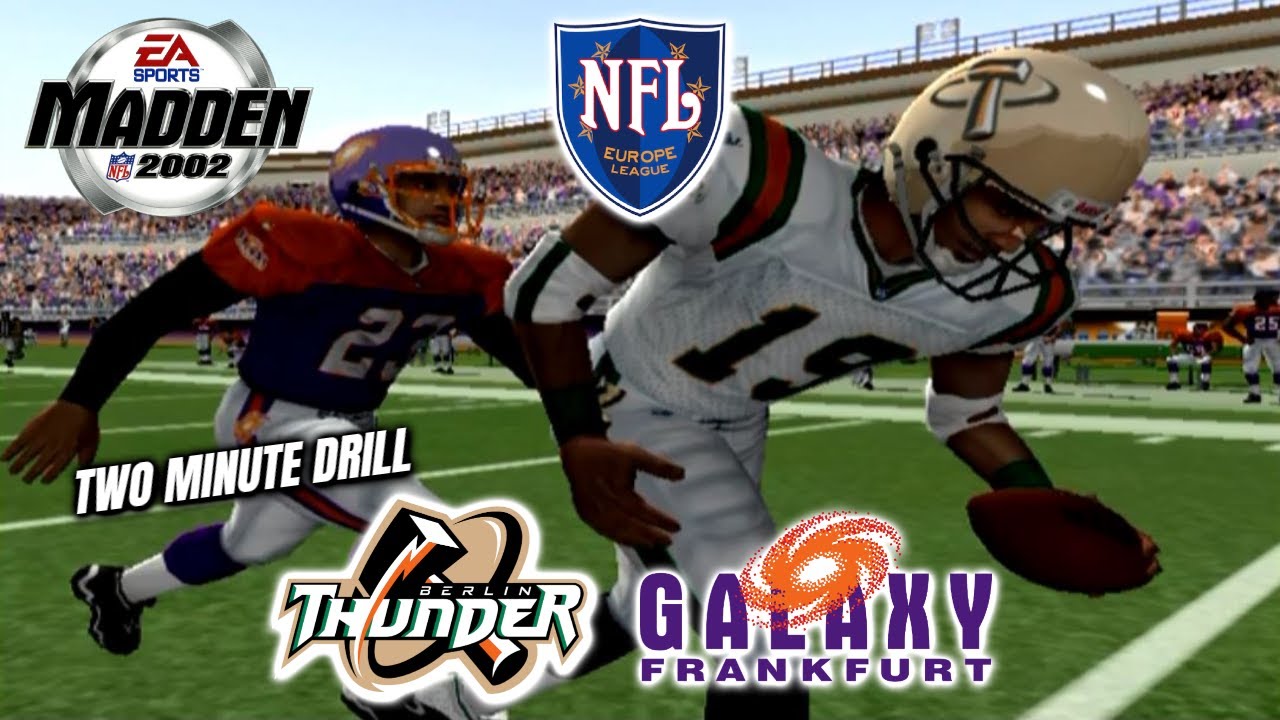 Madden 2002 PS2 Gameplay - Two Minute Drill: Thunder @ Galaxy - YouTube