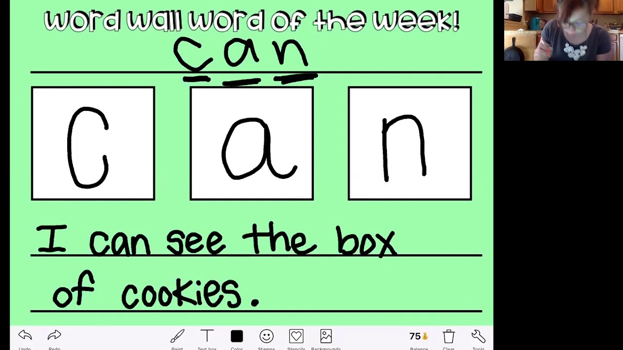 Word Wall Word Can - YouTube