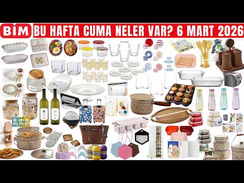 BU HAFTA CUMA BİM'DE NELER VAR ? BİM 6 MART 2026 MUTFAK ÇEYİZ AKTÜEL İNDİRİMLERİ RENGARENK