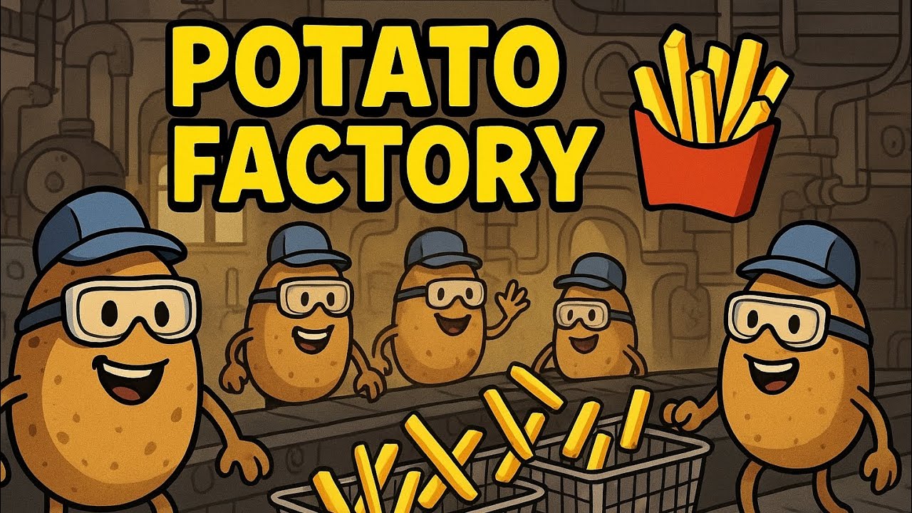 Potato Factory Gone Wild 🍟 | Funny Cartoon Animation" - YouTube