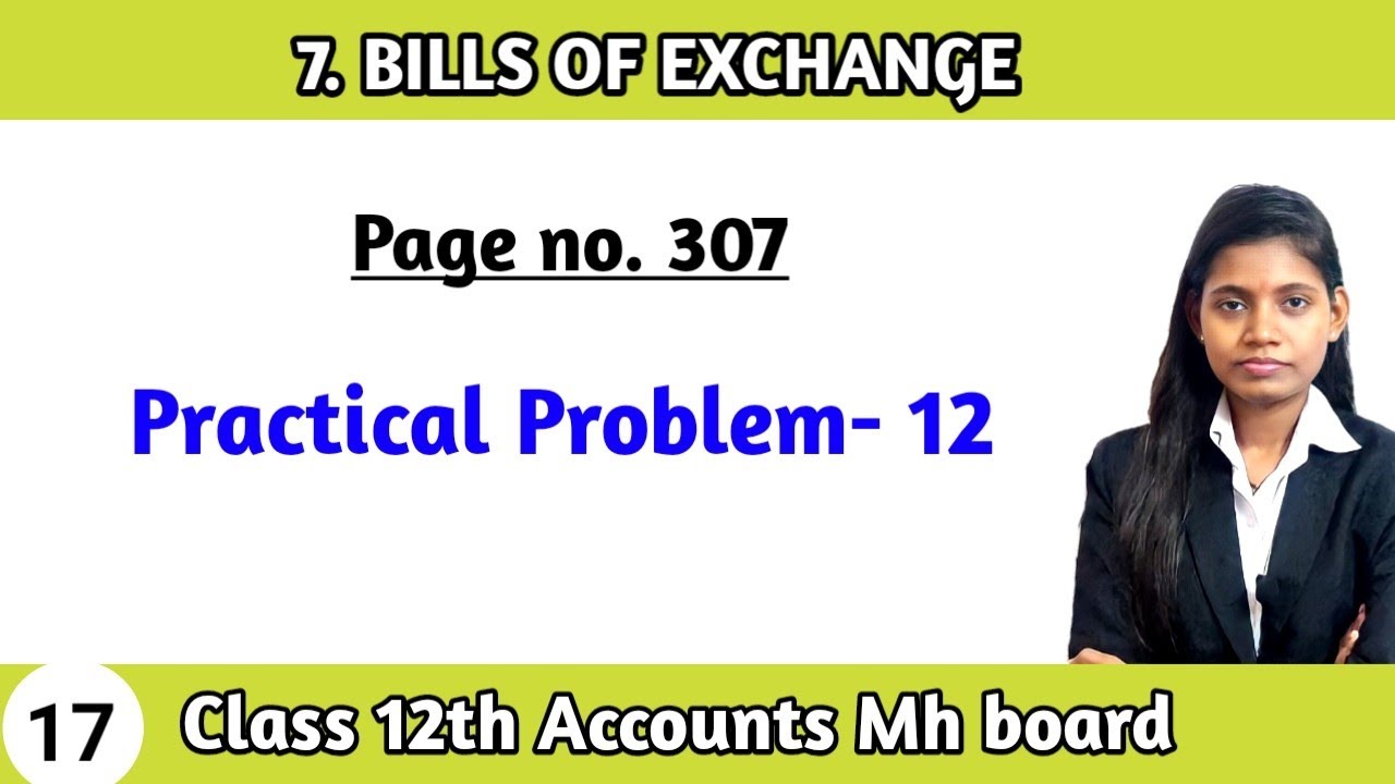 Book keeping and accountancy class 12th chapter 7 bills of exchange ...