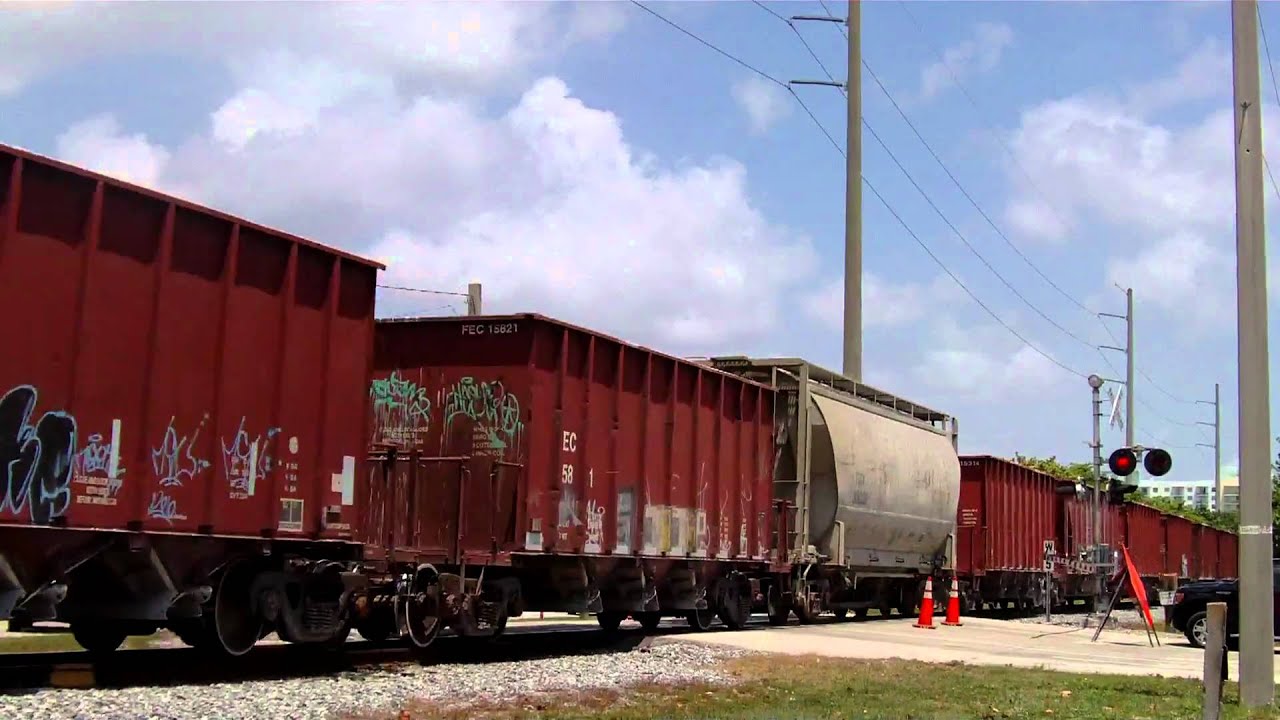 FEC Freight Train 612 - YouTube