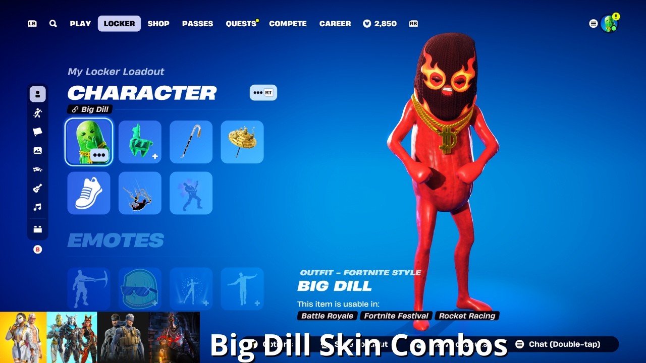 Big Dill Skin Combos (Fortnite Battle Royale) - YouTube