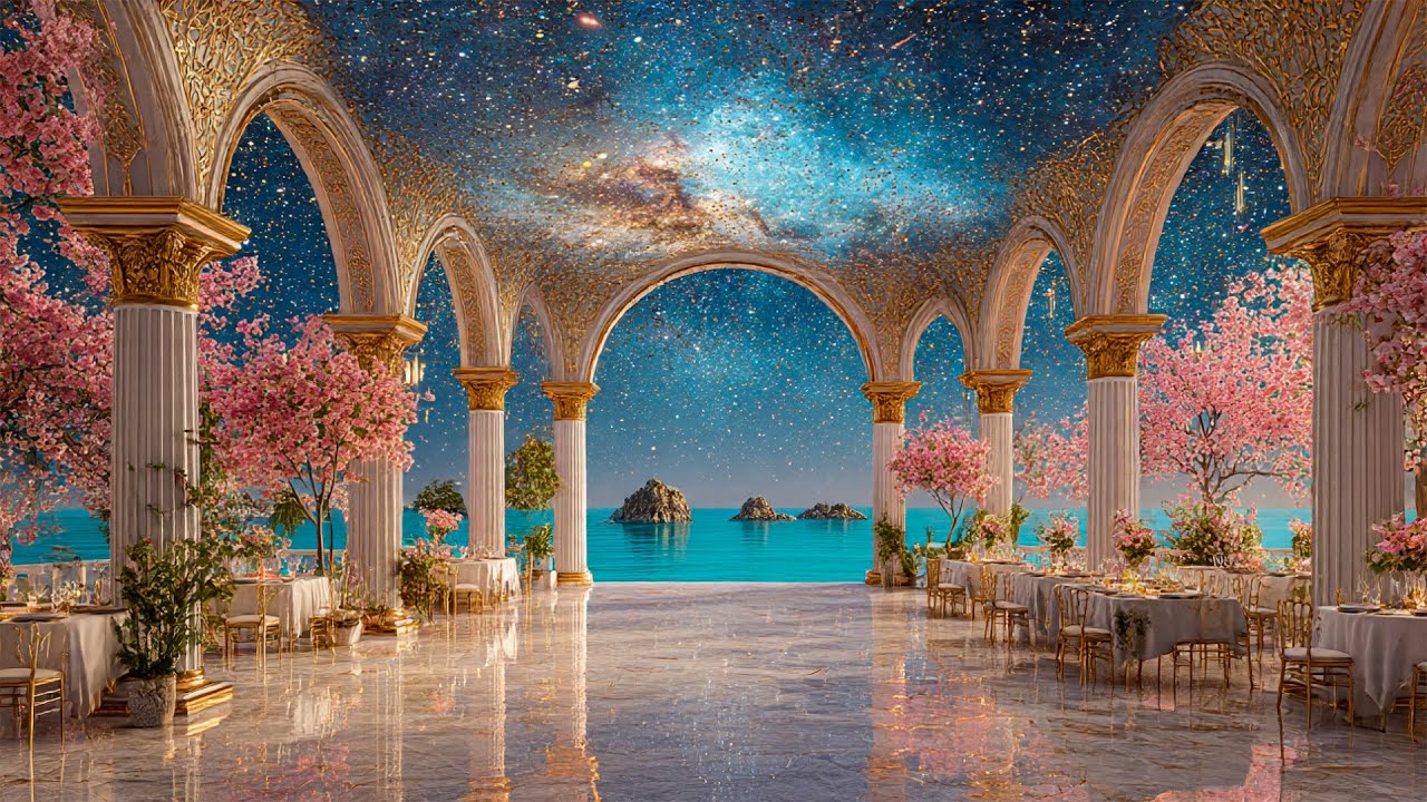 Echoes of the Great Hall of the Ocean Heaven | 4K Starry Dream Palace ...