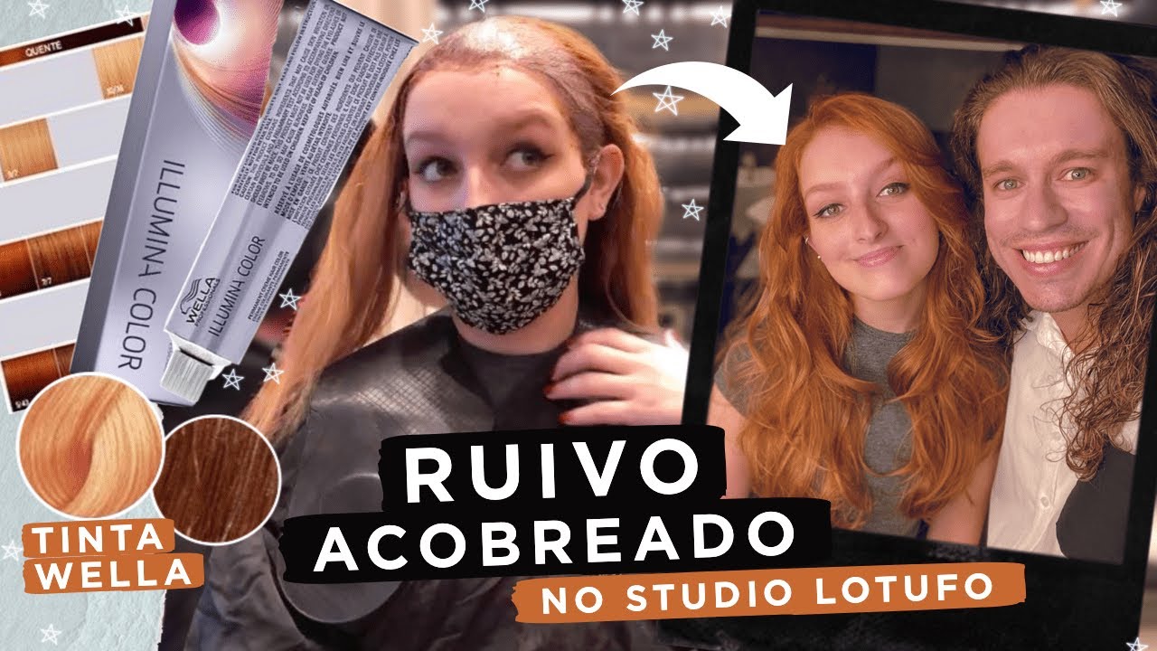 Mudei meu RUIVO ACOBREADO para Wella no Studio Lotufo! - YouTube
