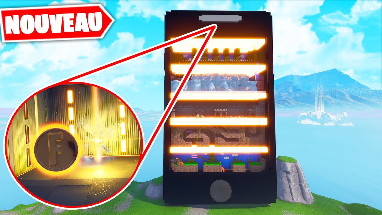 New ! Le Parcours Hard du Téléphone ! Fortnite Creatif - YouTube