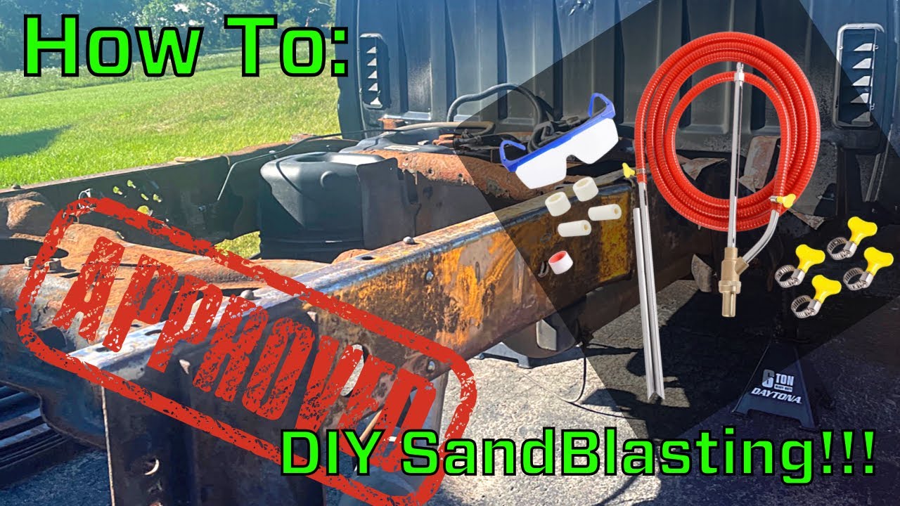 DIY SandBlasting! Duramax Frame Restore Pt. 3 - YouTube