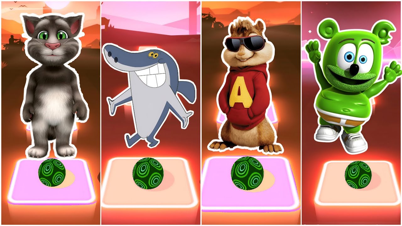 Talking Tom 🆚Zig and Sharko 🆚Alvin and The Chipmunks 🆚 Gummy Bear ...
