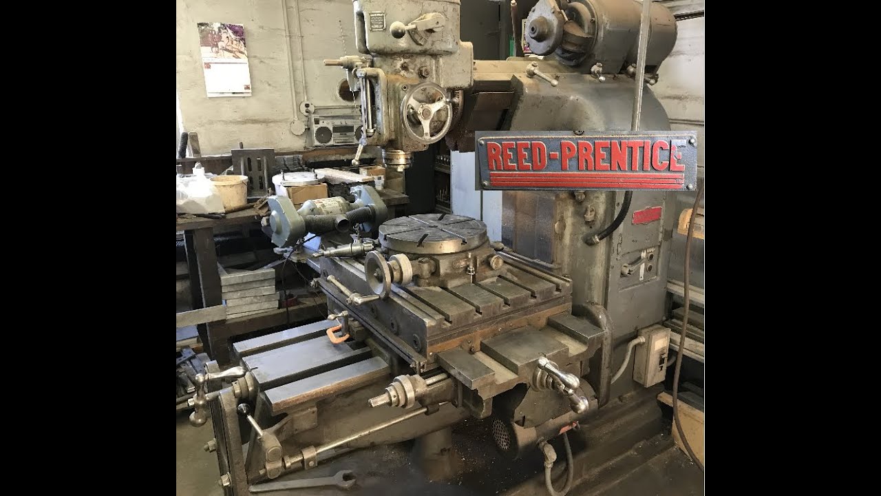 REED-PRENTICE Heavy-duty sliding arm milling machine special - YouTube