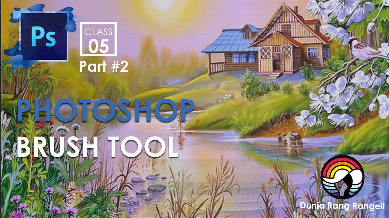 Brush Tool Option Bar in Photoshop Tutorials in English Part - 2 ...