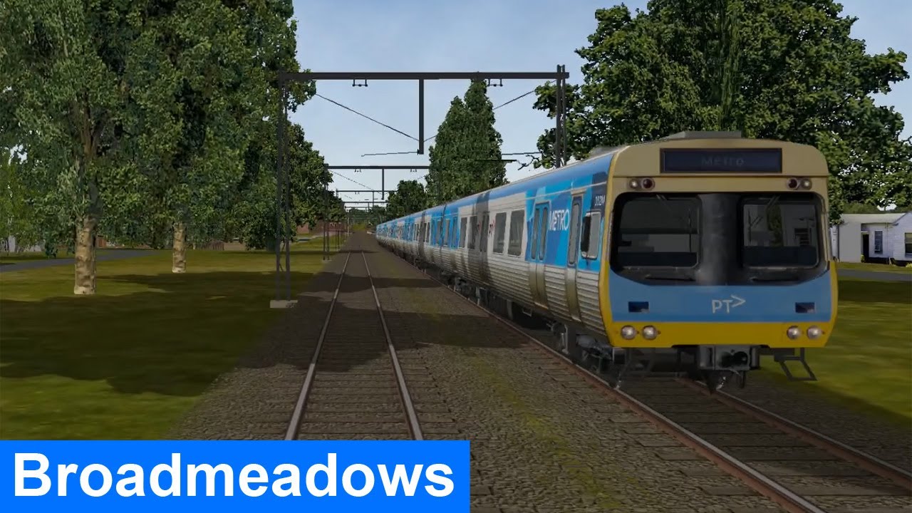 Openrails Melbourne: Flinders Street - Broadmeadows Real Time - YouTube