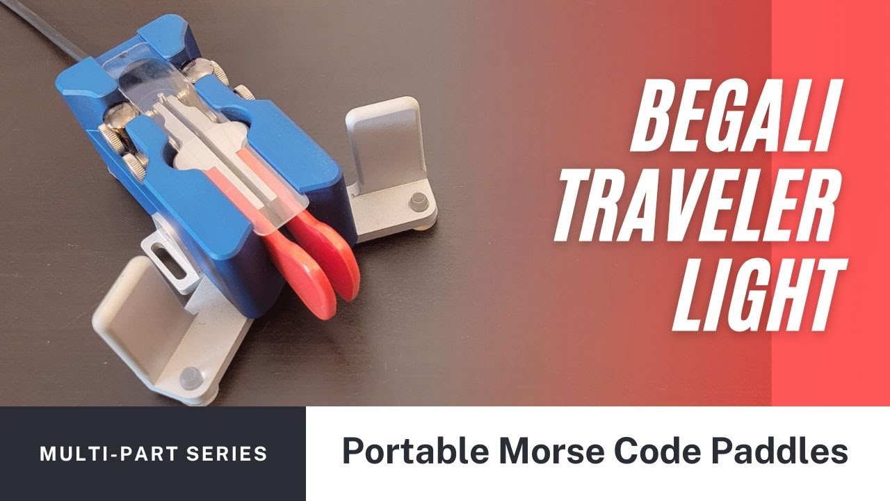 Begali Traveler Light Morse Code Key - YouTube