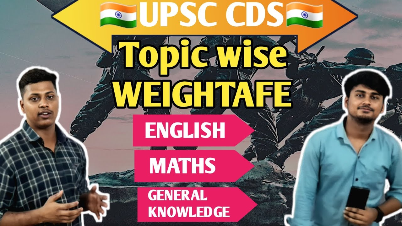 CDS 2023 | Topic Wise Weightage | CDS 2023 preparation |English |maths ...