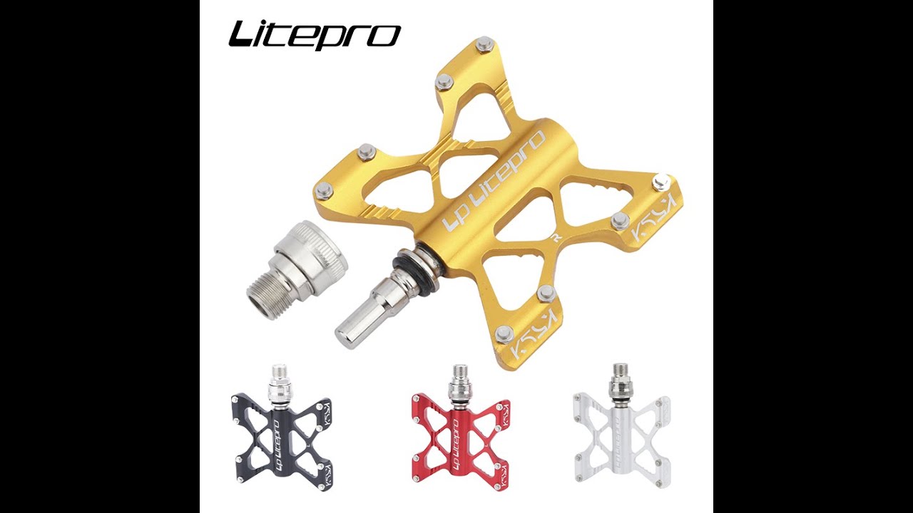 LP Litepro bicycle quick release pedals - YouTube