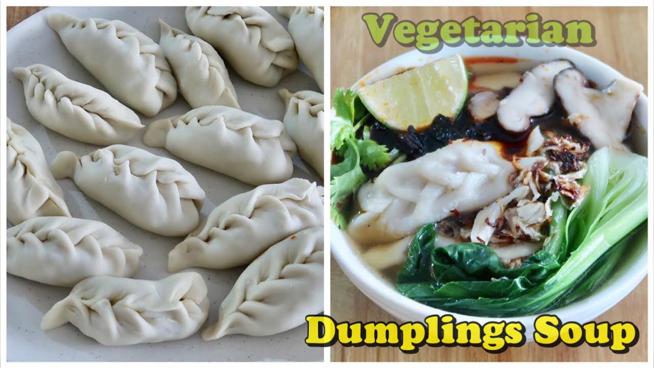 Resep Dumpling Sup isi Sayuran/ Vegetarian Dumplings Soup/ Veg Momos ...