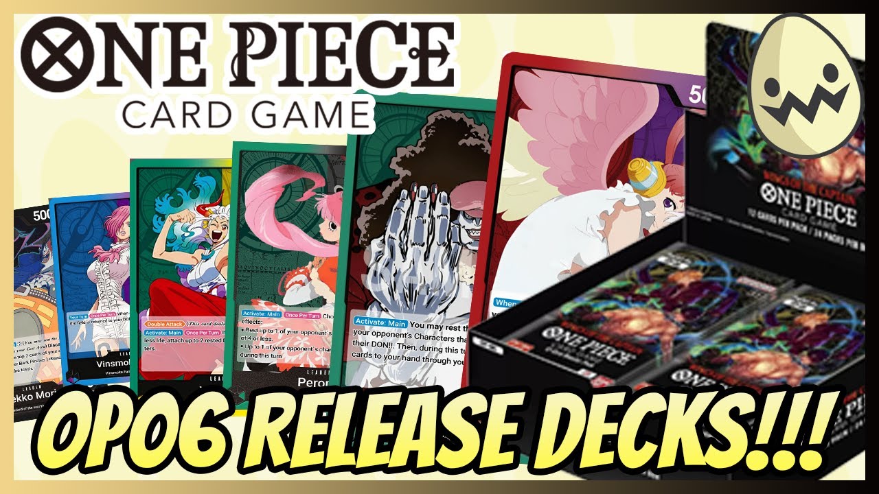 One Piece Card Game: OP06 Release Day 1 Deck Lists! - YouTube