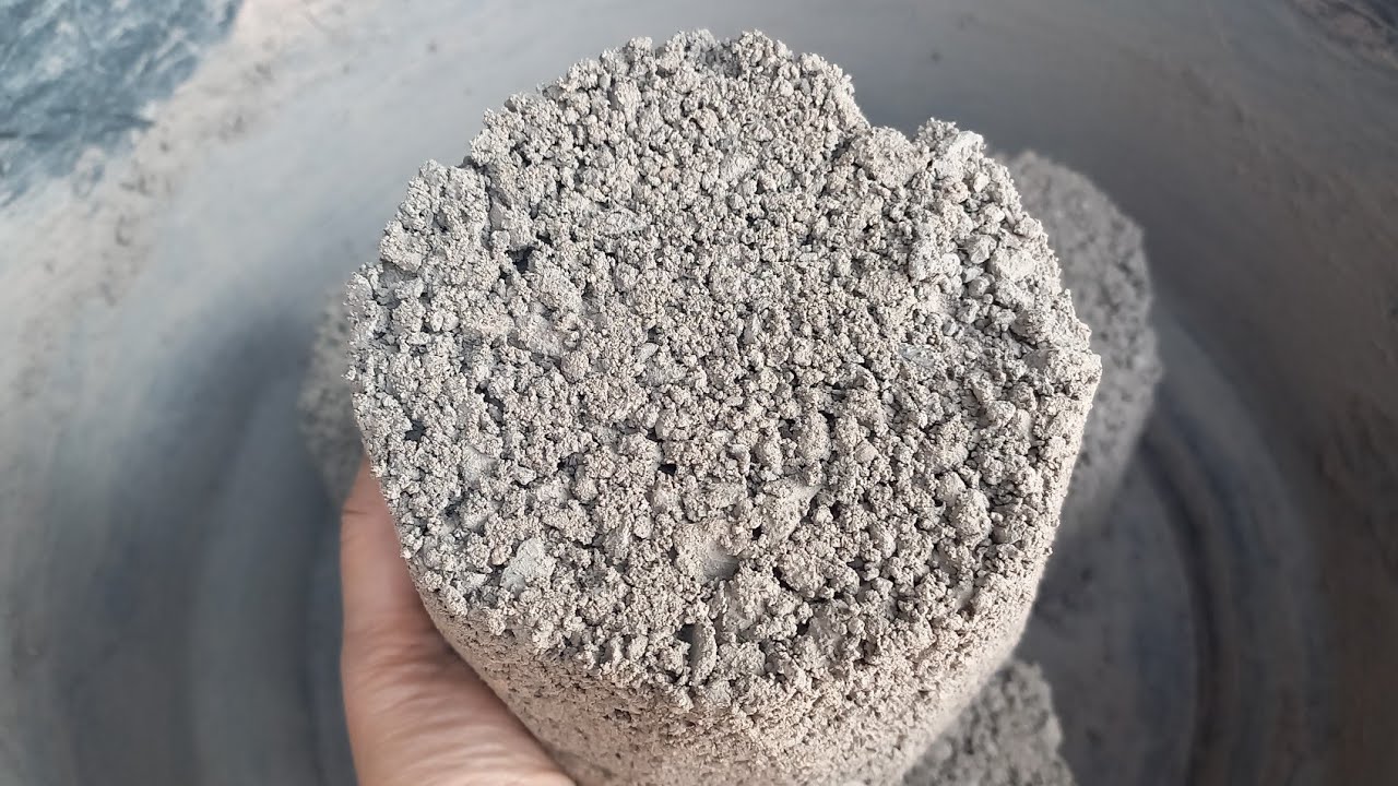 Most relaxing Stoney sand Cement dry shapes crumbling - YouTube