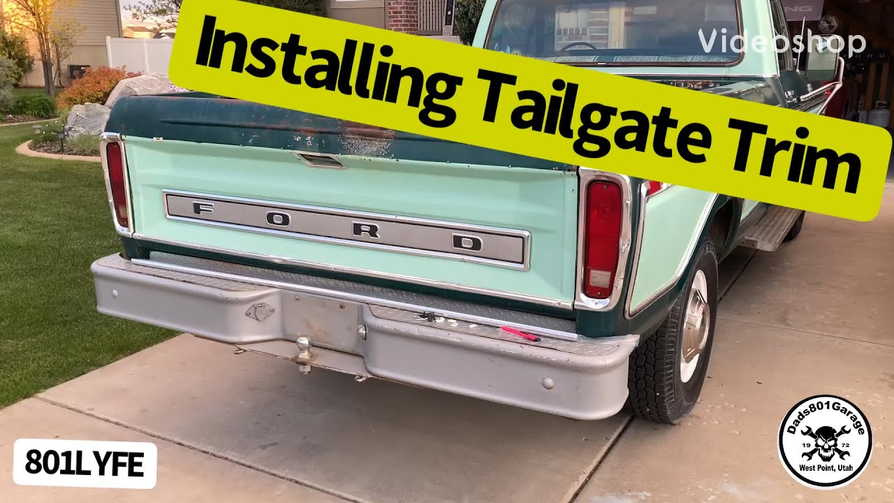 How to install trim on your tailgate - YouTube