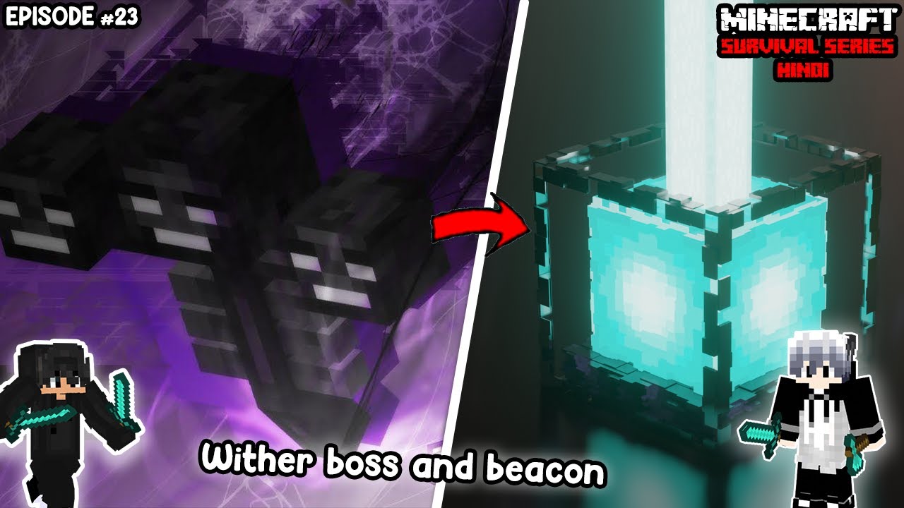 Defeating the Hardest boss and building Beacon in Minecraft ...