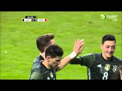 Mario Gomez Goal Germany 1-0 England 26.03.16 HD