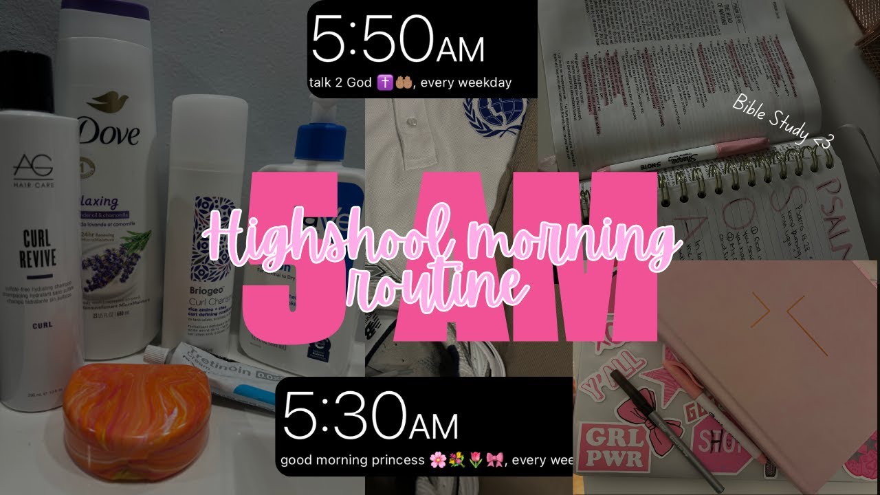 5AM HIGHSCHOOL MORNING ROUTINE|| Bible Study, GRWM & Chit-Chats - YouTube