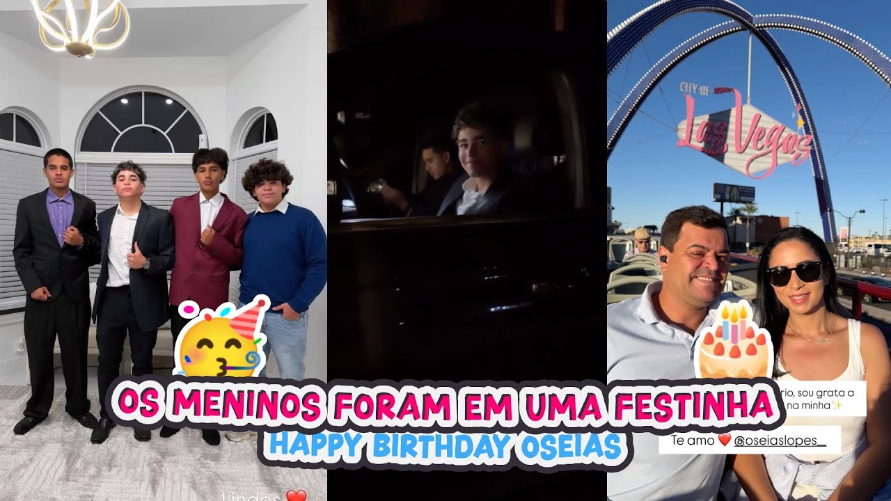 OS MENINOS FORAM EM UMA FESTINHA+HAPPY BIRTHDAY OSEIAS! - YouTube