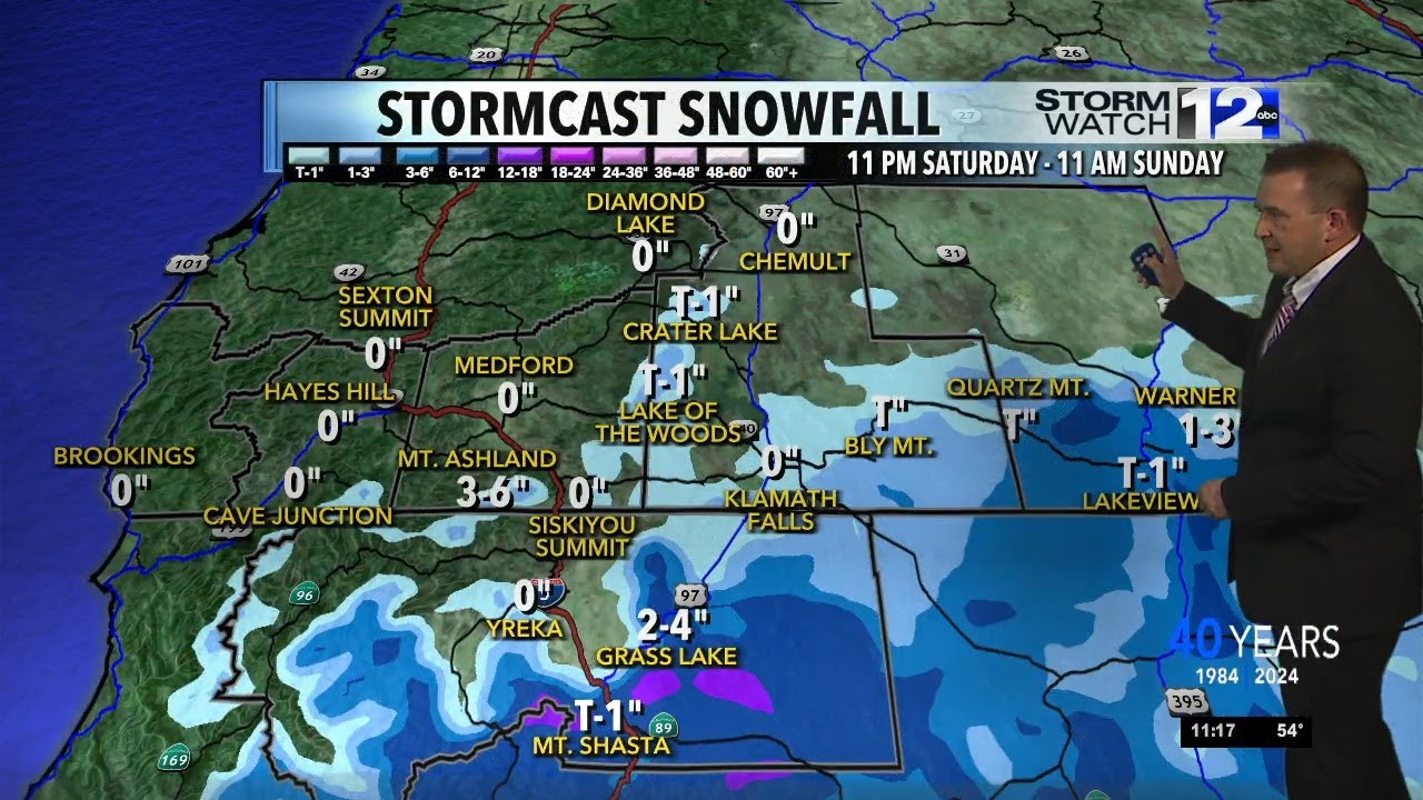 Saturday April 13th Overnight Weather - YouTube