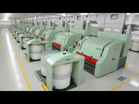 Rieter C 70 Card To G 32 Ring Smart Flor Monitoring - YouTube