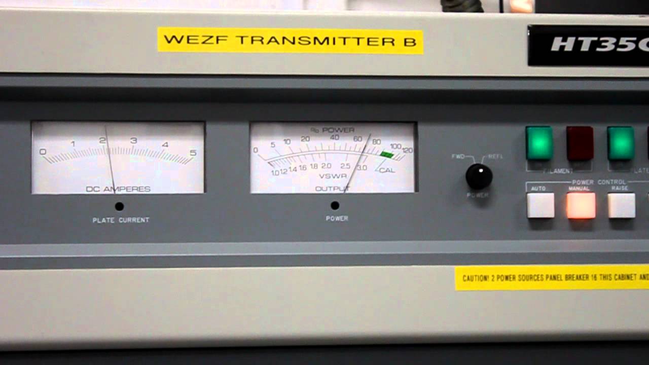 WEZF transmitter start - YouTube