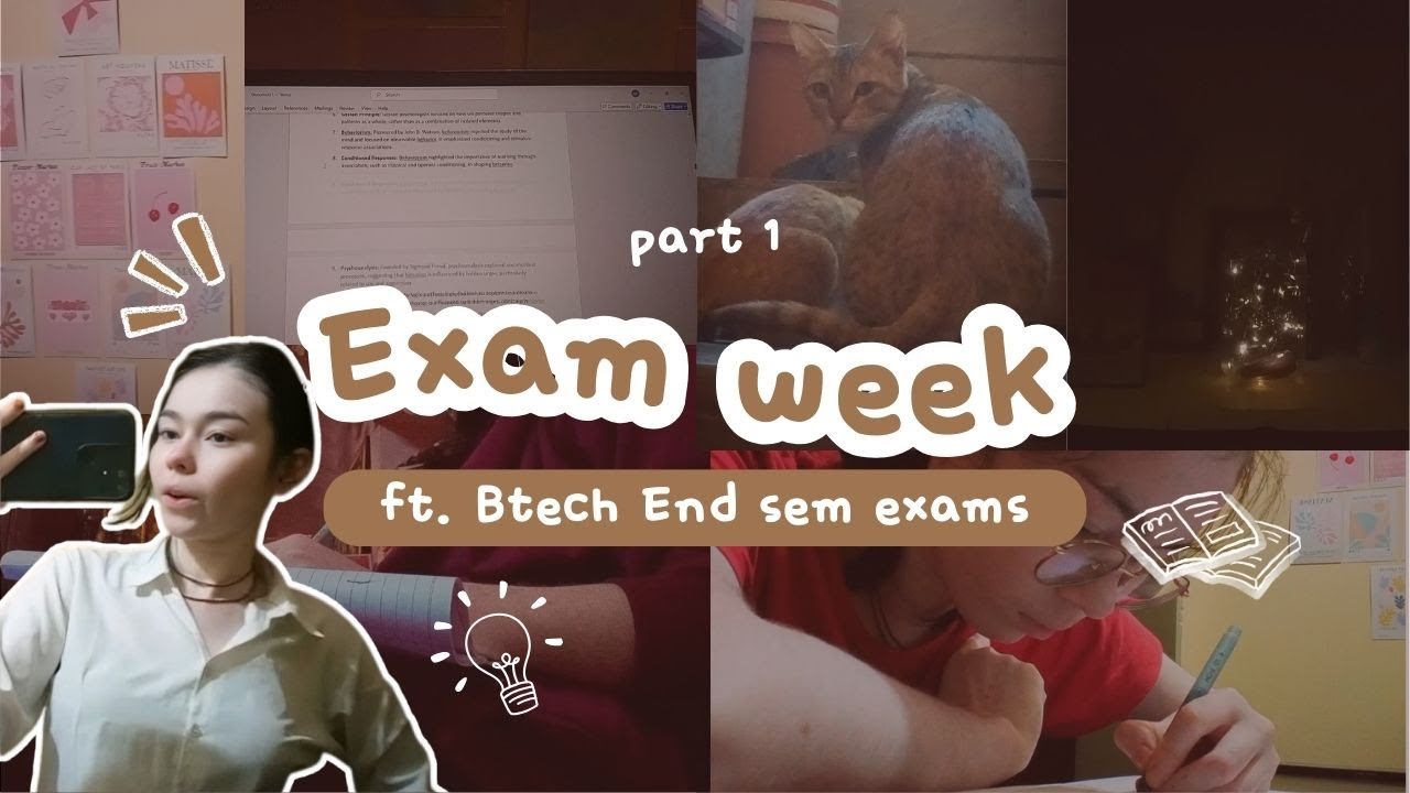 Surviving Engineering Exam Week: A Real-Life Vlog 🥲📖 | End semester ...