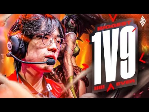 THE BIGGEST 1V9 PERFORMANCE IN A LONG TIME - 100T VS NRG BO5 - CAEDREL - YouTube