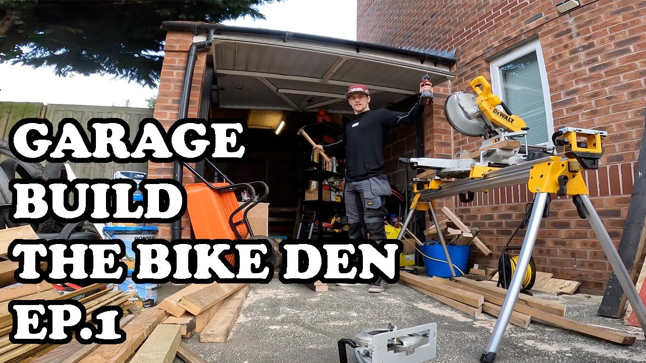 TRANSFORMING MY GARAGE WITH NO EXPENSES EP.1 - THE BIKE DEN PROJECT ...