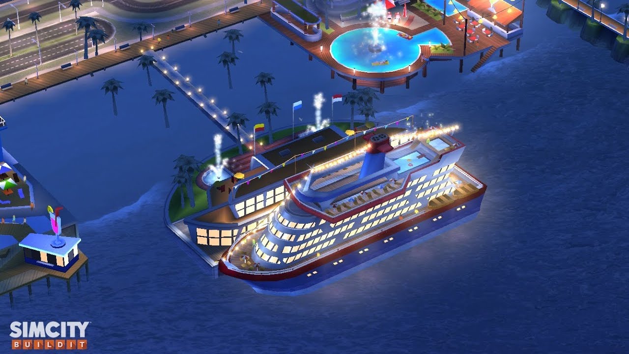 SimCity BuildIt Luxury Cruise Ship - YouTube