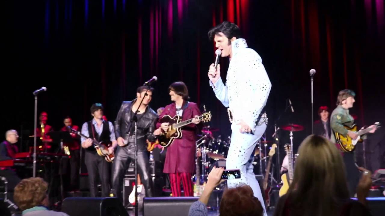 Elvis Meets the Beatles finale from Las Vegas - YouTube