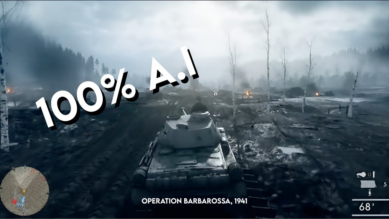 WWII German Battles as Video Games (A.I) - YouTube