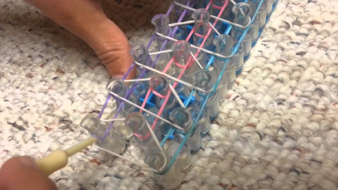 How to make the Triple single Rainbow Loom Bracelet - Tutorial #1 - YouTube