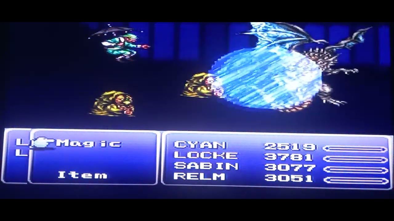 FF6 Bahamut summon - YouTube