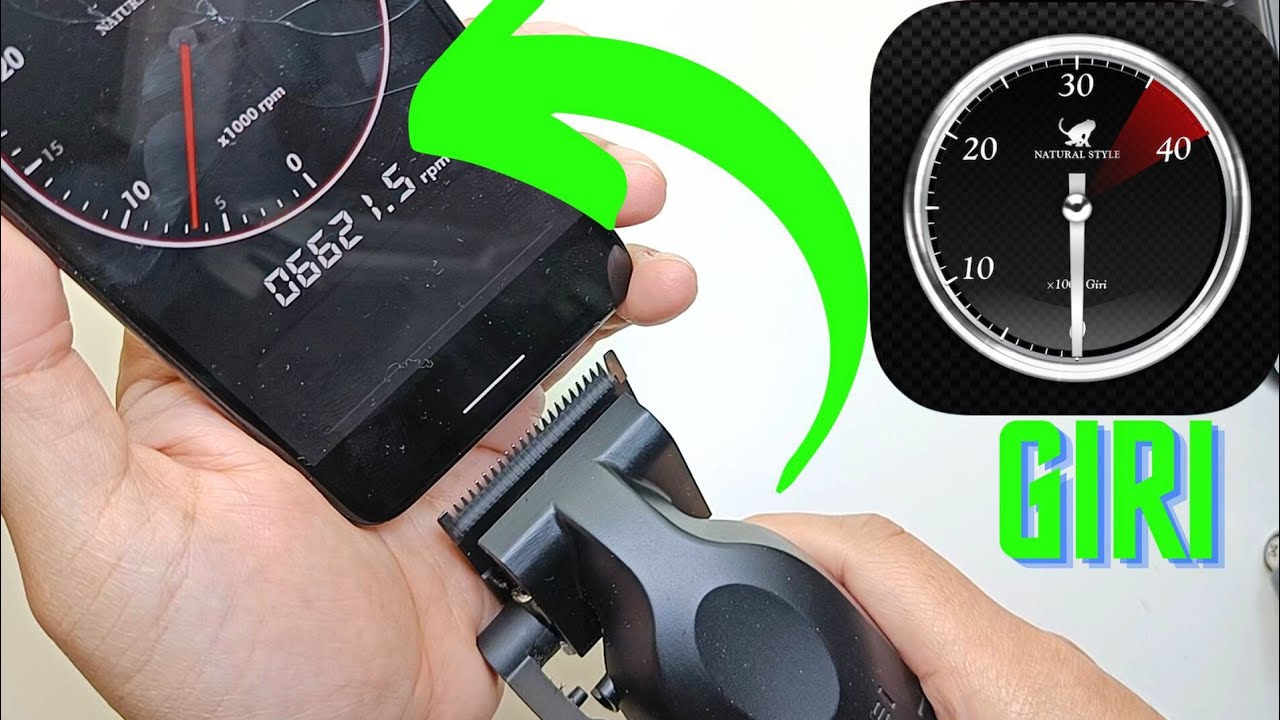 Medición de RPM con App GIRI + Limpieza - YouTube